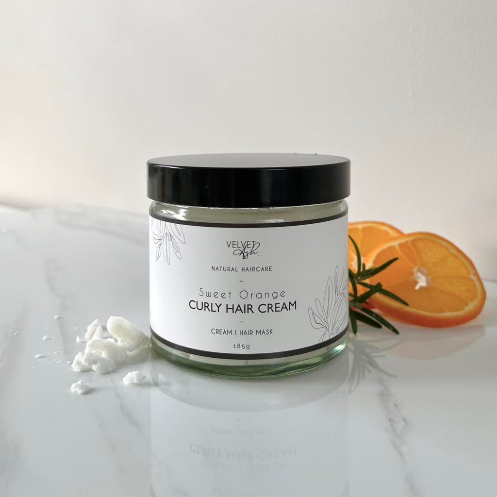 Sweet Orange Curly Hair Cream 185g - Velvet Ash
